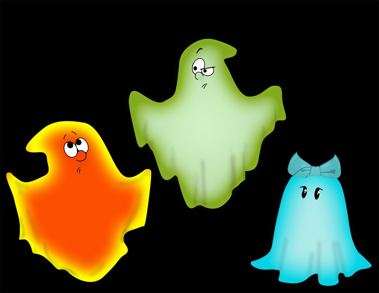 Ghost Clipart Halloween Clip Art Digital Ghost Clipart Instant - Etsy