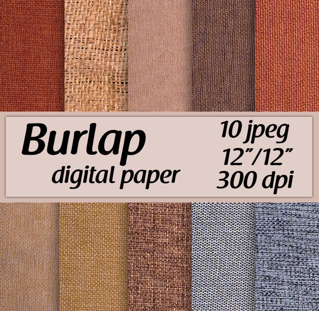 Burlap Digital Paper Burlap Texture Instant Download Burlap Digital ...