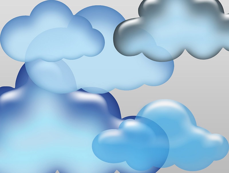 Cloud Clip Art: 16 Printable Scrapbooking Elements (PNG, Digital ...
