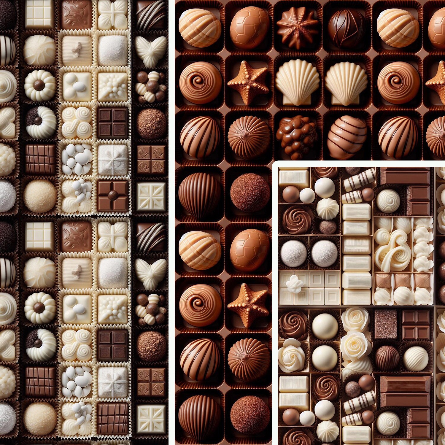 Chocolate Candies Seamless Digital Paper (10, 12x12" JPG) - Etsy