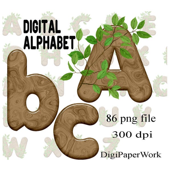 Tree Branch Letters - Etsy