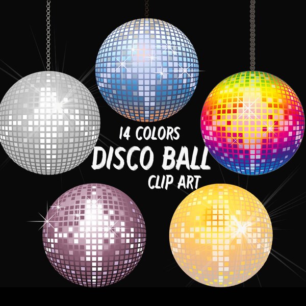 Disco Ball Clip Art - Etsy