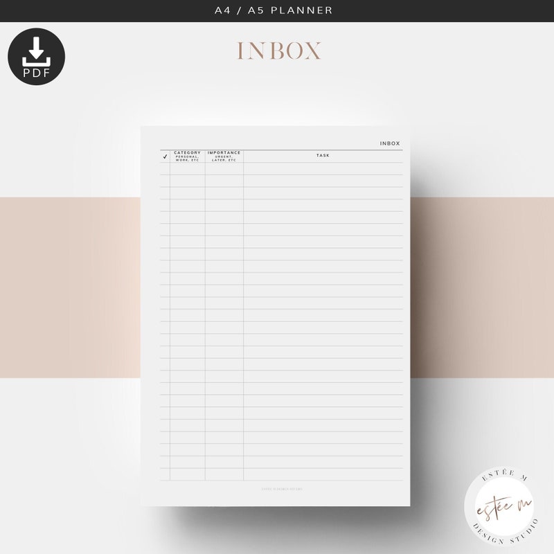 Printable Planner Pages - Etsy