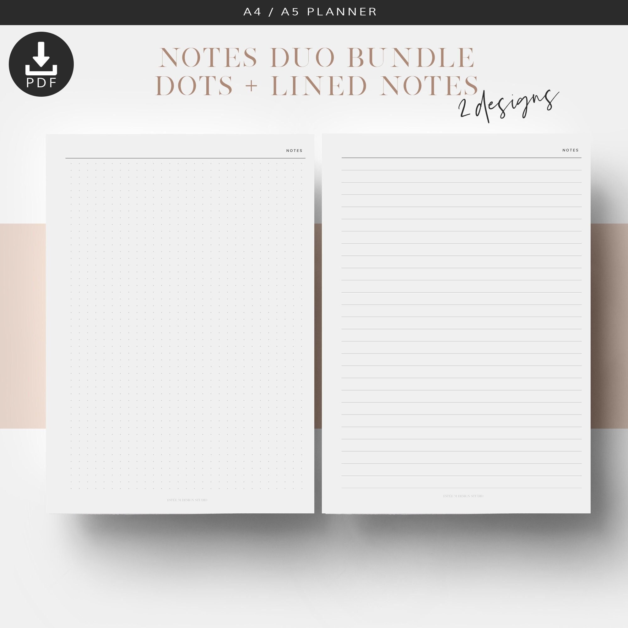 Paper Calendars & Planners Paper & Party Supplies Planner Notes Dot ...