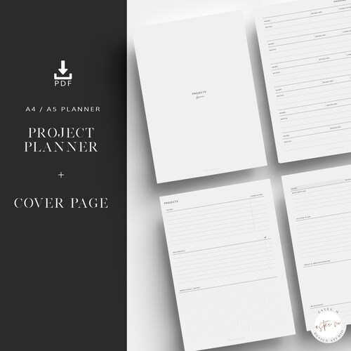 A5 Project Planner Printable Planner Inserts Project - Etsy