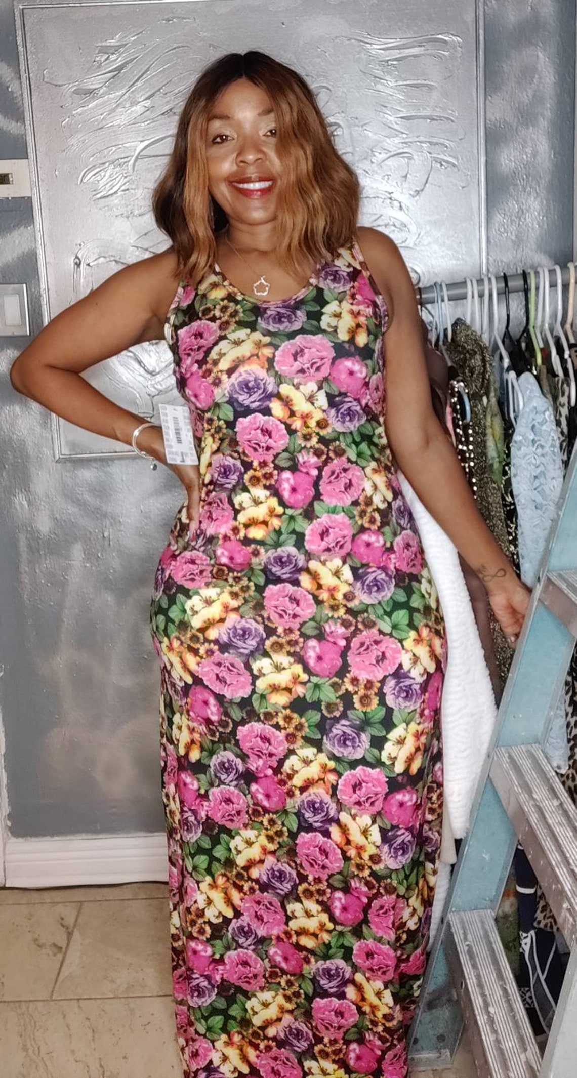 Nwt Lularoe Flower Maxi Dress Etsy
