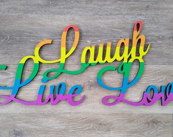 Live Laugh Love Art | Etsy