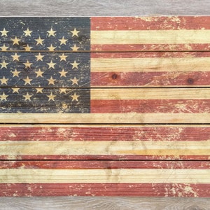 Rustic Flag - Etsy