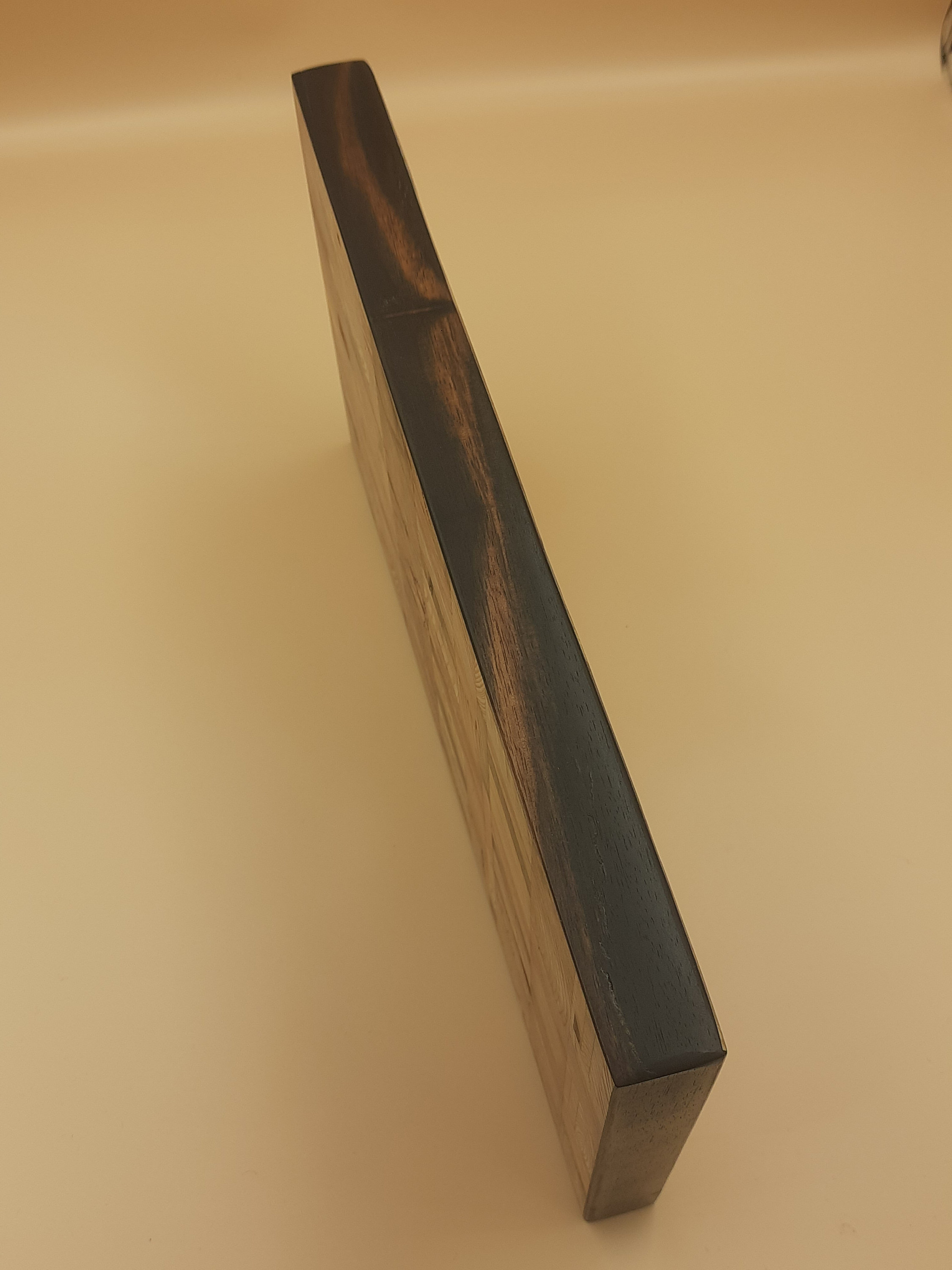 Exotic End Grain Cutting Board With Classy Ebony Frame , Kitchen Wooden ...