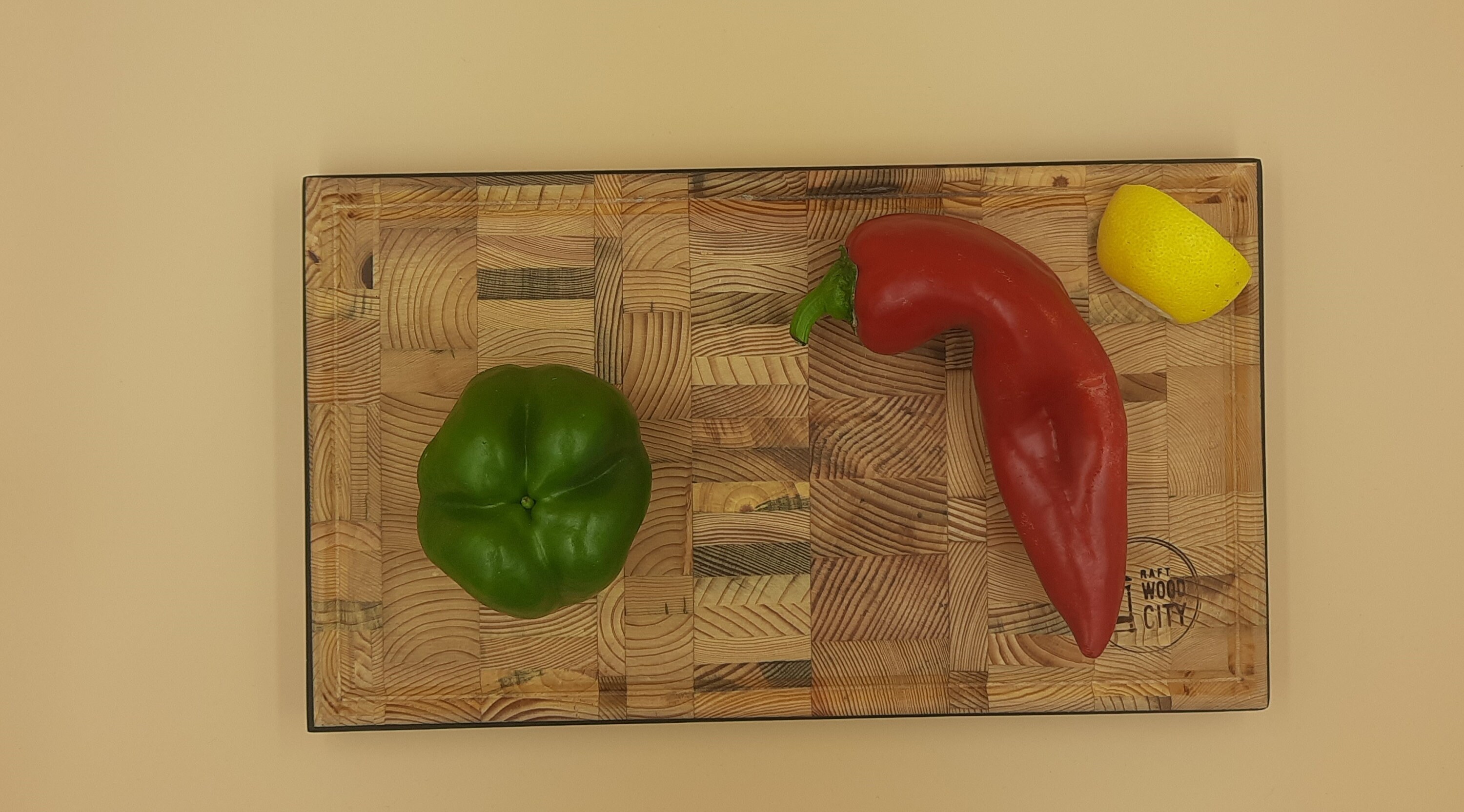Exotic End Grain Cutting Board With Classy Ebony Frame , Kitchen Wooden ...