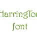 5 Size Harrington Embroidery Font Embroidery Designs, PES Fonts Machine ...