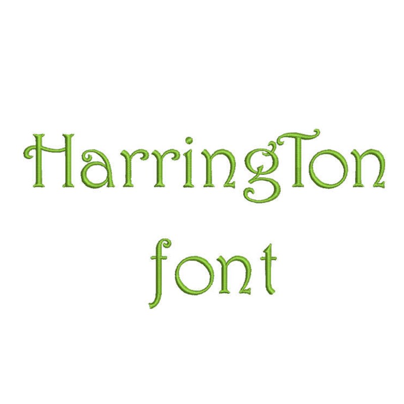 Harrington Font - Etsy