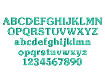 3 Size Fish tail Embroidery Font Embroidery Designs BX fonts | Etsy