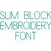 3 Size Slim Block Font Embroidery Designs BX fonts Machine | Etsy