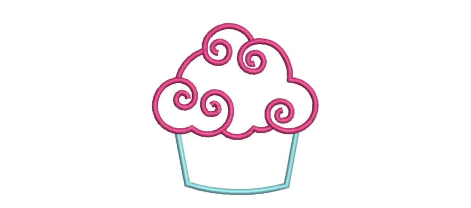 9 Size Cupcake Applique Embroidery Designs Machine Embroidery - Etsy