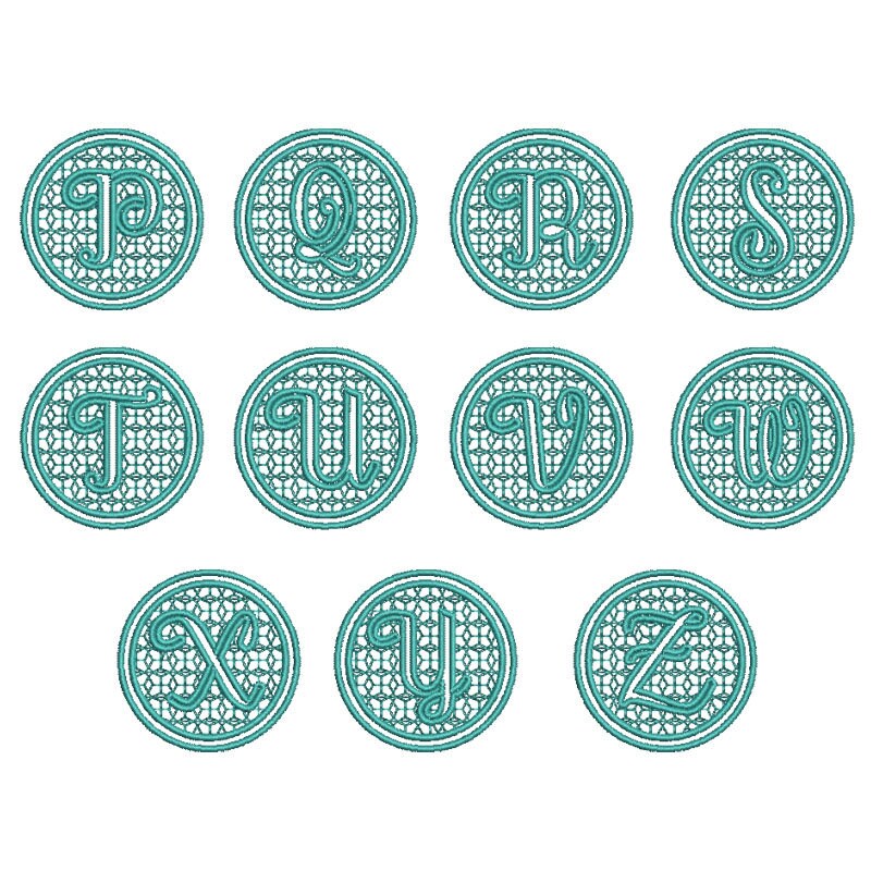 A-Z Embossed Embroidery Fonts Olivia Font embroidery - Etsy