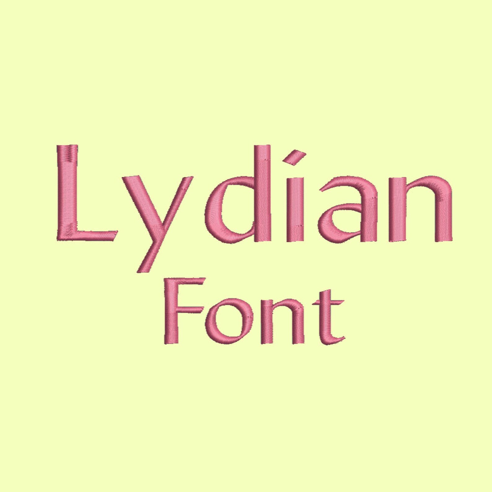4 Size Lydian Font Embroidery Designs, BX Fonts Machine Embroidery ...