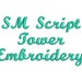 3 Size Sm Script Font Embroidery Designs BX Fonts Machine - Etsy