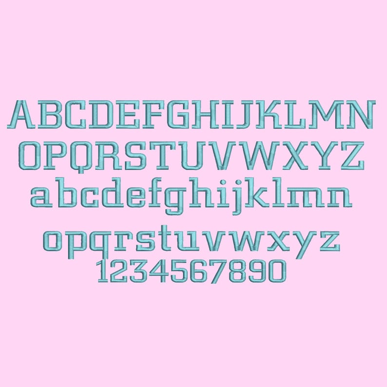 4 Size City Medium Font Embroidery Designs BX Fonts Machine | Etsy