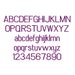 3 Size Narrow Block Font Embroidery Designs, BX Fonts Machine ...