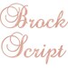 3 Size Jumbo Brock Script Embroidery Font, BX Fonts Machine Embroidery ...
