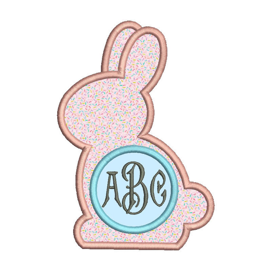 6 Size Rabbit Applique Designs Embroidery Designskid Applique - Etsy