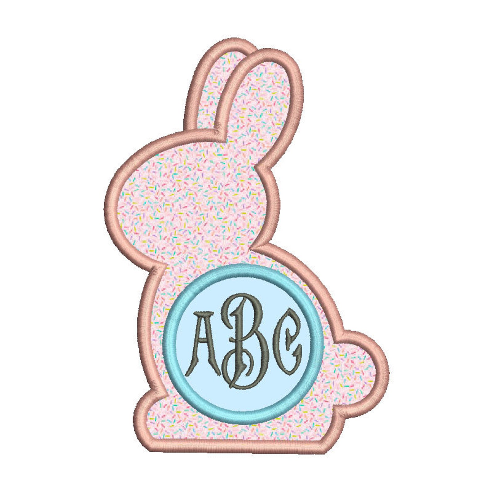 6 Size Rabbit Applique Designs Embroidery Designskid Applique - Etsy