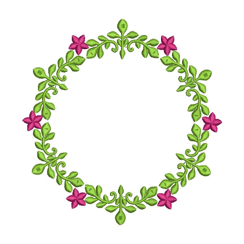 5 Size Border Embroidery Designs Border Embroidery Monogram | Etsy