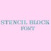 2 Size Stencil Block Font Embroidery Designs, BX Fonts Machine ...