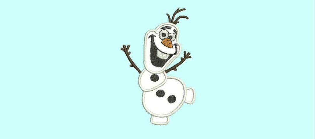 12 Size Olaf Frozen Applique Embroidery Designs, Machine Embroidery ...
