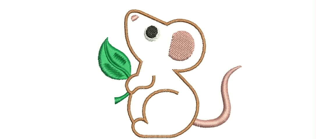 7 Size Rat Applique Embroidery Designs, Machine Embroidery Designs - 8 ...