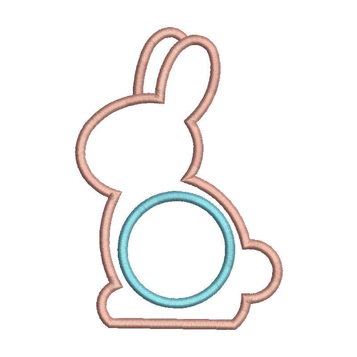 6 Size Rabbit Applique Designs Embroidery Designskid Applique - Etsy