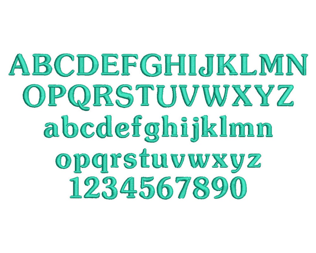 3 Size Souvenir Font Embroidery Designs, BX Fonts Machine Embroidery ...