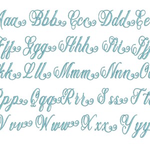 5 Size Calarbellar Set2 Embroidery Fonts, Embroidery Designs ,BX Fonts ...