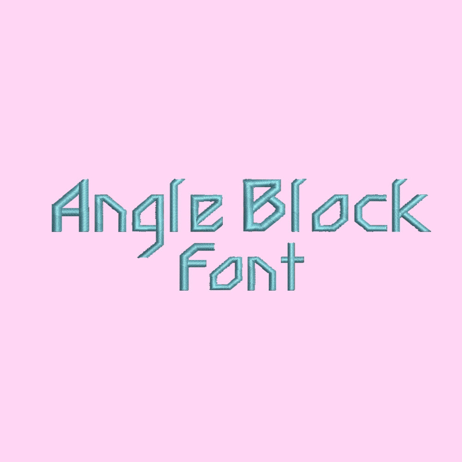 4 Size Angle Block Font Embroidery Designs BX Fonts Machine - Etsy