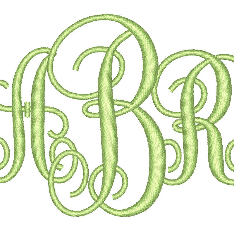 Curly Letters - Etsy