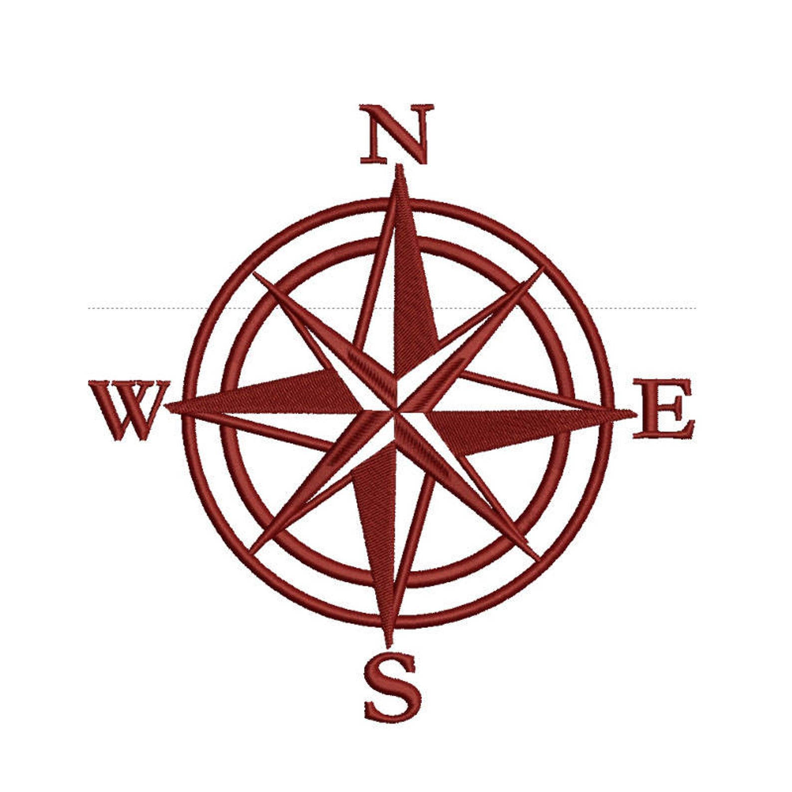 7 Size Compas Embroidery Designs Embroidery Designskid - Etsy