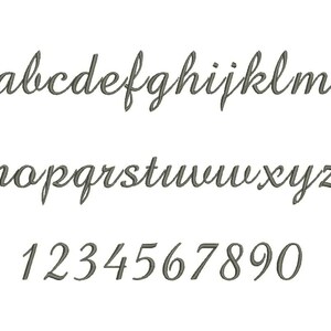 3 Size Brock Script Embroidery Font, BX Fonts Machine Embroidery ...