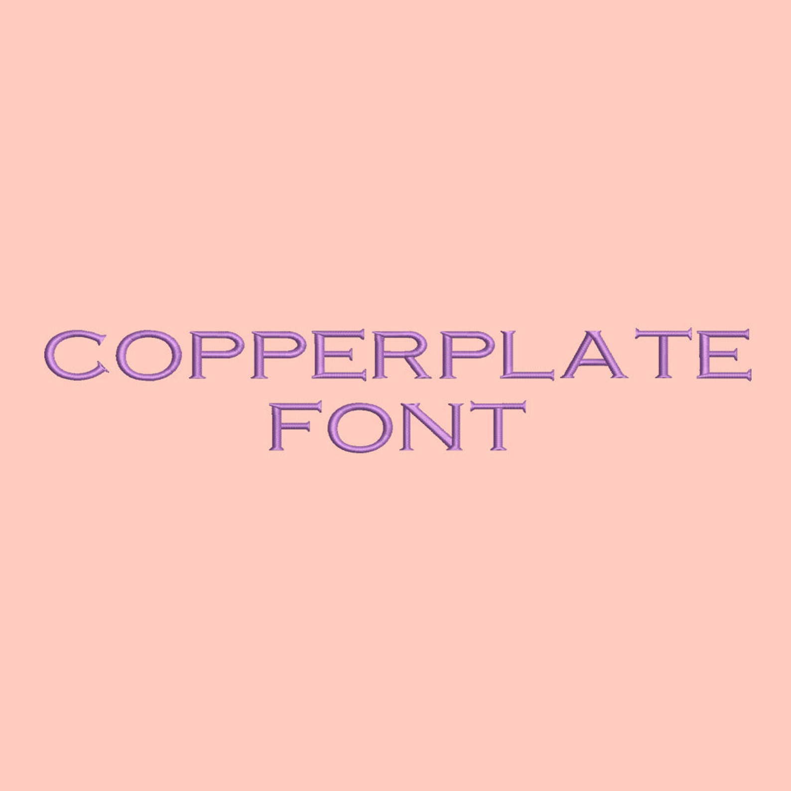 3 Size Copper Plate Font Embroidery Designs, BX Fonts Machine ...