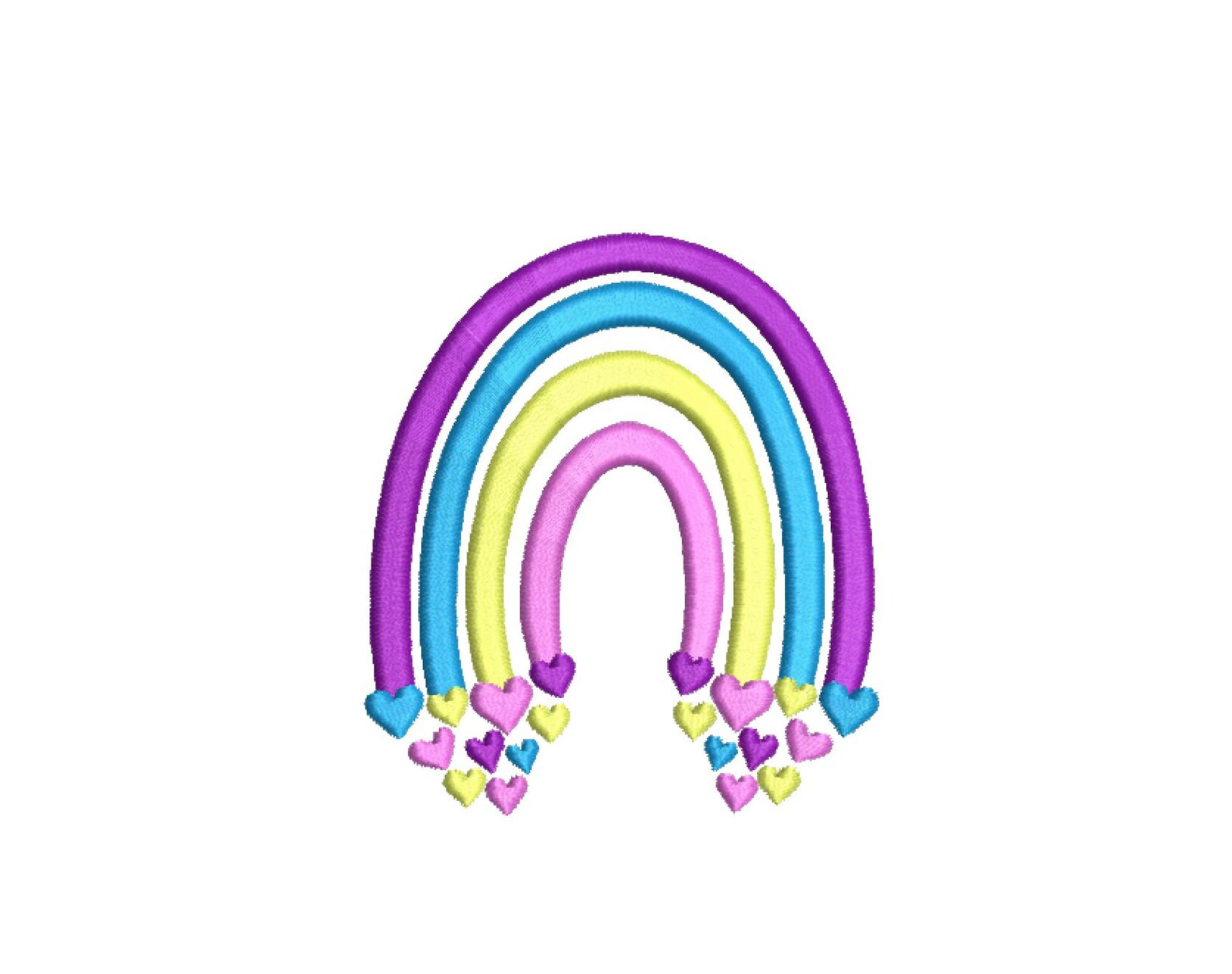 4 Size Rainbow Embroidery Rainbow Designs Embroidery - Etsy