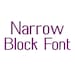 3 Size Narrow Block Font Embroidery Designs, BX Fonts Machine ...