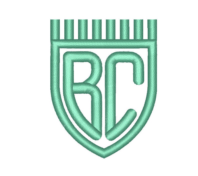 5 Size Shield Monogram Set 2 3 Letters Monogram Font BX Fonts - Etsy