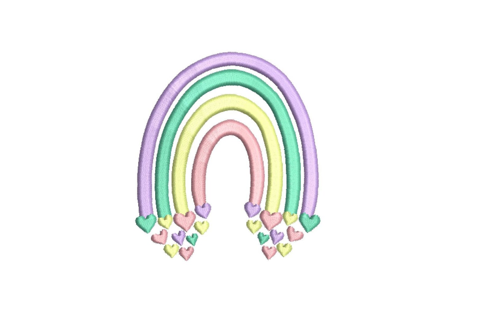 4 Size Rainbow Embroidery Rainbow Designs Embroidery - Etsy