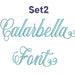 5 Size Calarbellar Set2 Embroidery Fonts, Embroidery Designs ,BX Fonts ...