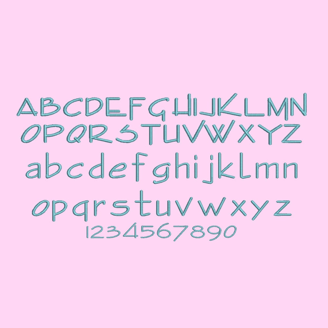 2 Size Enviro Font Embroidery Designs, BX Fonts Machine Embroidery ...