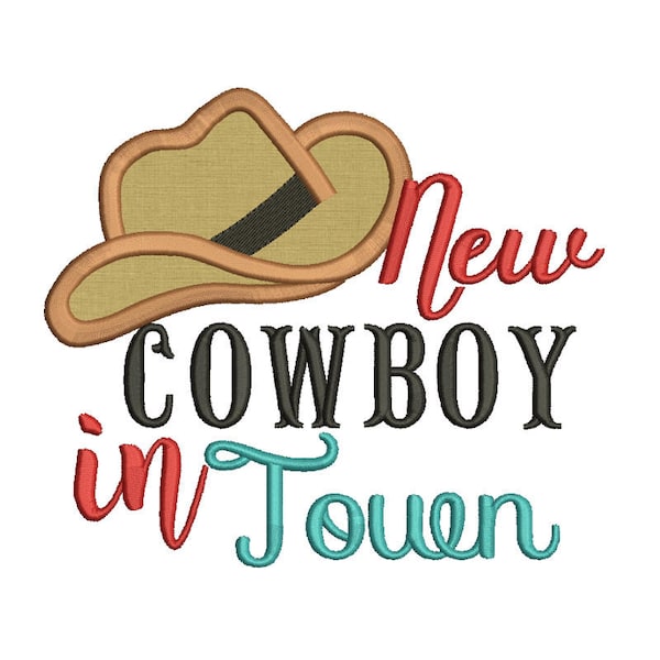 Cowboy Applique - Etsy