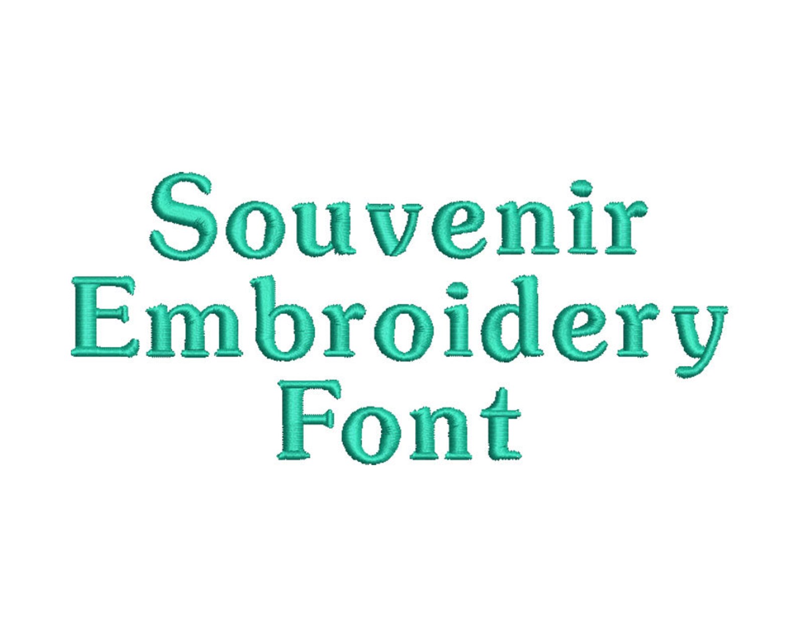 3 Size Souvenir Font Embroidery Designs BX Fonts Machine - Etsy