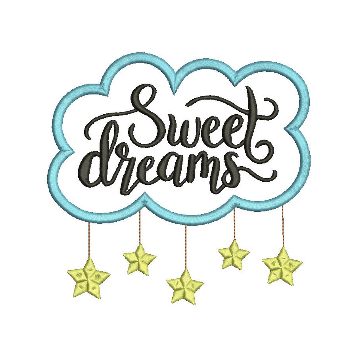 6 Size Sweet Dream Applique Designs Embroidery Designs Kid - Etsy
