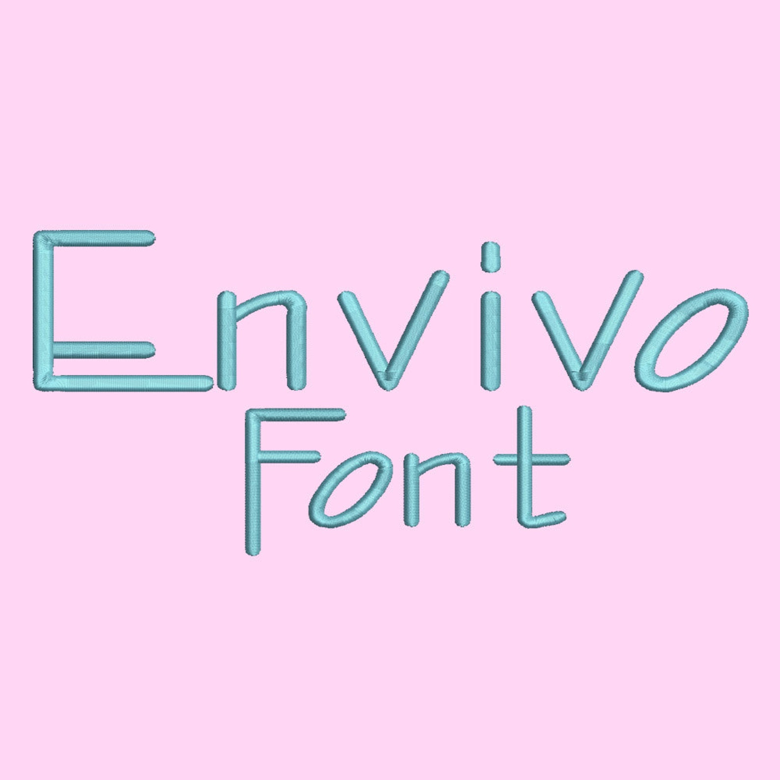 2 Size Enviro Font Embroidery Designs, BX Fonts Machine Embroidery ...