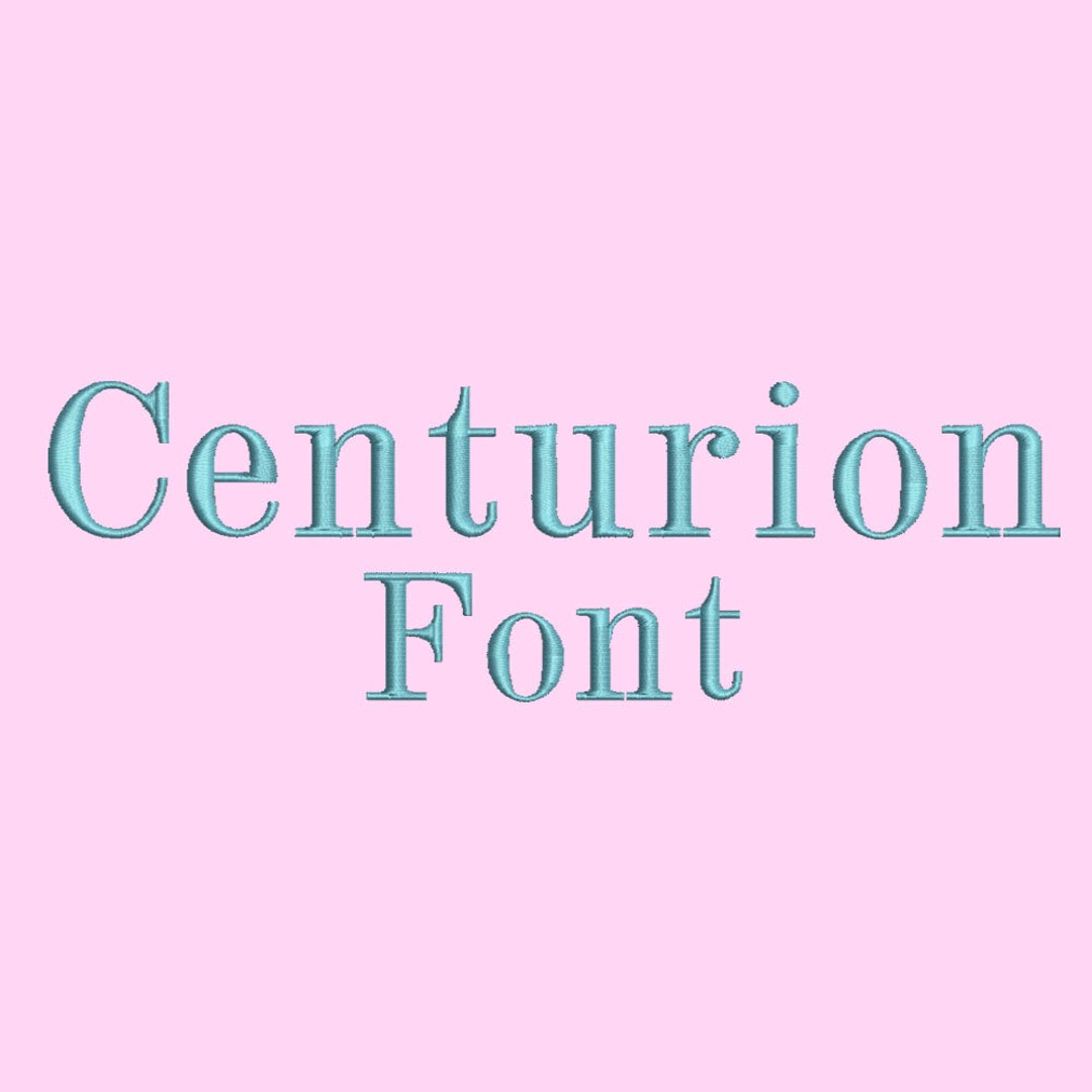 3 Size Centurion Font Embroidery Designs, BX Fonts Machine Embroidery Designs - 9 File Fomats - Etsy
